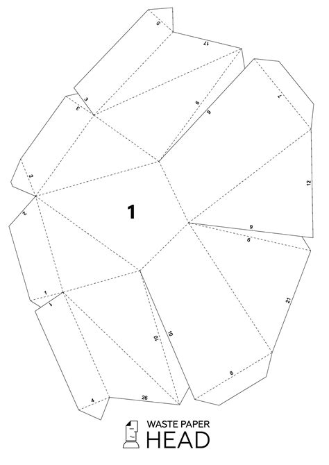 Паперкрафт сердце схема для печати Фото подборки 3