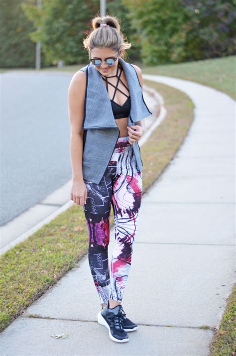 How To Wear Printed Workout Pants By Lauren M