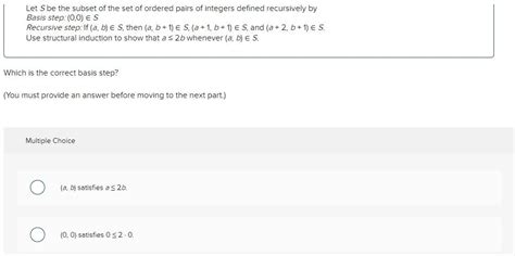 Solved Let S Be The Subset Of The Set Of Ordered Pairs Of