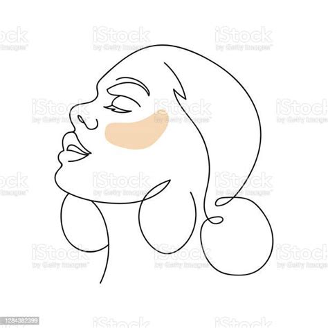 연속 라인 패션 컨셉 티셔츠를 위한 뷰티 미니멀리스트 디자인 벡터 일러스트 라인아트에 대한 스톡 벡터 아트 및 기타 이미지