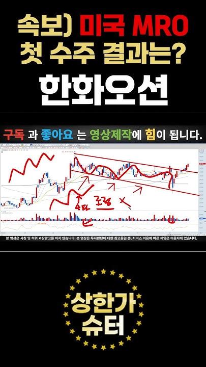 한화오션 주가전망 무조건 이렇게 대응하세요 미국 Mro 국내 최초 진출 시장 규모만 20조원 주주분들 큰일 났습니다 확인하세요 한화오션 한화오션주가전망 한화