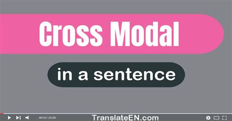Cross Modal In A Sentence