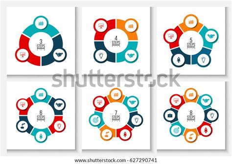 Vector Circle Infographic Template Cycle Diagram Stock Vector Royalty Free