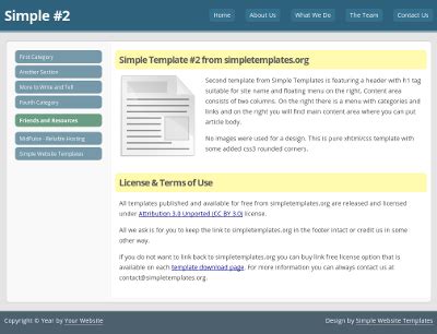 Simple Website Template
