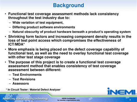 Ppt Functional Test Coverage Assessment Project Board Test Workshop