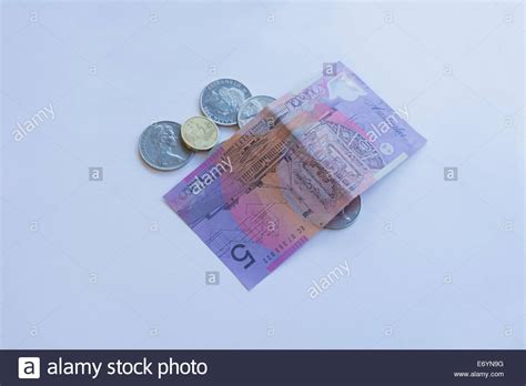 Loose Change Australian Currency Money Stock Photo Alamy