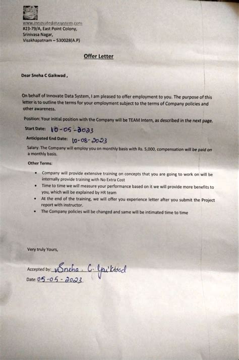 Sneha Gaikwad On Linkedin Datascience Internship Innovatedatasystem