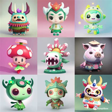 Cute Video Game Characters Midjourney Prompt Promptbase