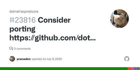Consider Porting Https Github Dotnet Aspnetcore Issues Fix To Issue