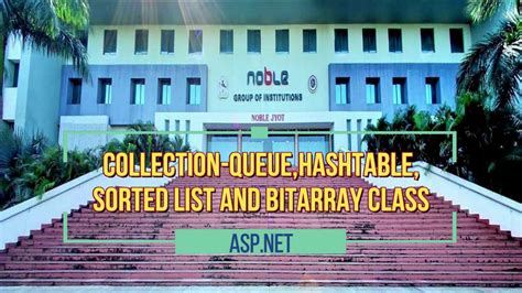 Collection Queuehashtablesorted List And Bitarray Class Youtube