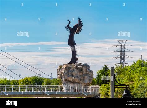 Keeper Of The Plains A Steel Sculpture By Blackbear Bosin Wichita