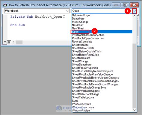 How To Refresh Excel Sheet Automatically Using Vba 4 Methods