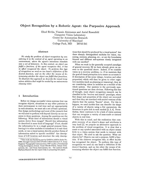 pdf object recognition by a robotic agent the purposive approach