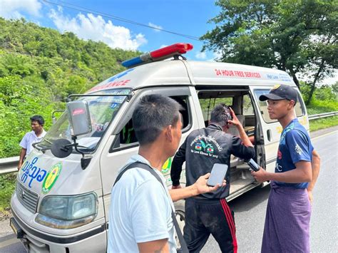 ပြင်ဦးလွင် မန္တလေး အဆင်းလမ်း၊ ၁၈ မိုင်အနီးတွင် ယာဉ်တိုက်မှုဖြစ်ပ