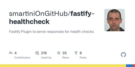 GitHub SmartiniOnGitHub Fastify Healthcheck Fastify Plugin To Serve