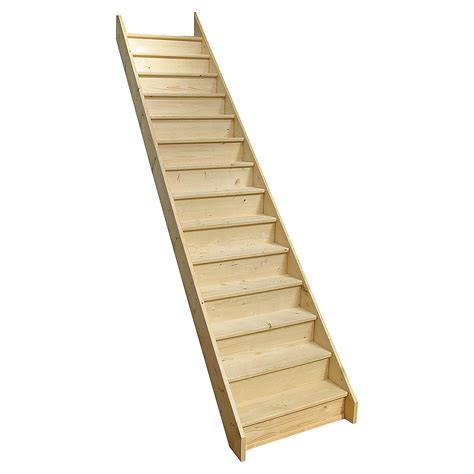 SCALA DRITTA IN ABETE X Cm HxL GRADINI Tecnomat