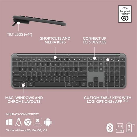 Customer Reviews Logitech Mk955 Signature Slim Full Size Wireless Keyboard And Mouse Combo For