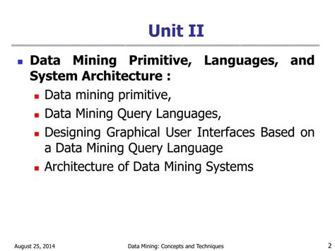 Ppt Chapter 4 Data Mining Primitives Languages And System