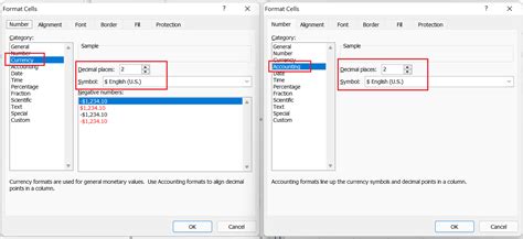Currency Vs Accounting Format In Excel Online Tutorials Library List