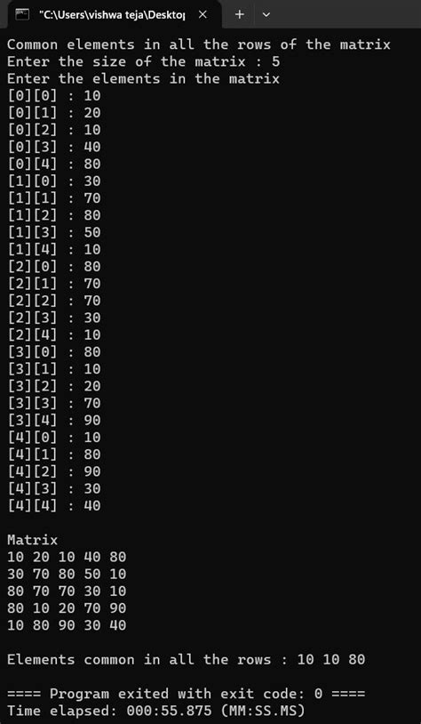 Vishwa Teja Bandameedi On Linkedin 100daysofcoding Cplusplus Matrixmanipulation Algorithm