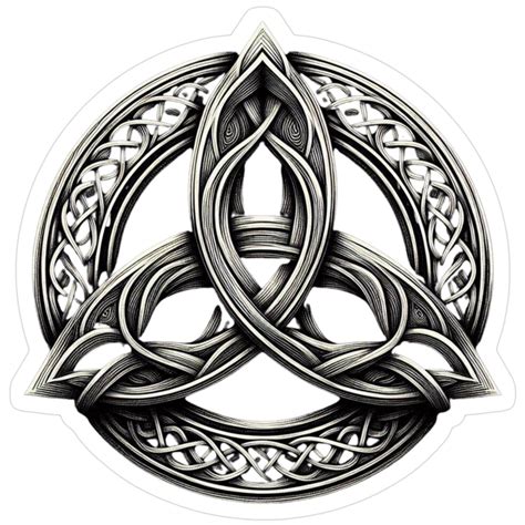 Celtic Triquetra Sticker Celtic Cross Tattoos Celtic Tattoos Crown