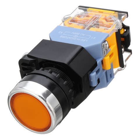 Excellway® 22mm No Nc Momentary Panel Mount Dpst Control Push Button Switch Ac220v Sale