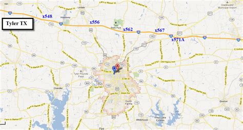 Maps Of Tyler Texas And Smith County Texas Area Towns