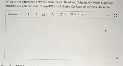solved what is the difference between schema on read and