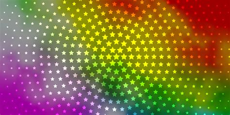 Light Multicolor Vector Pattern With Abstract Stars Colorful Illustration In Abstract Style