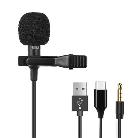 Pc 노트북용 미니 마이크 C타입 라펠 클립온 마이크 스마트폰용 Usb 전문 마이크 Dslr 카메라용 35mm