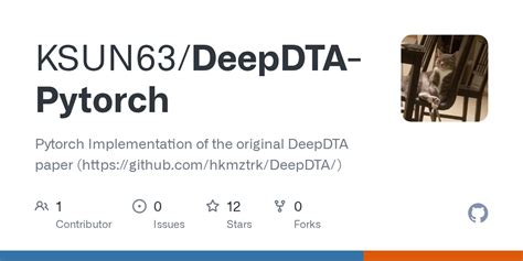 Github Ksun63deepdta Pytorch Pytorch Implementation Of The Original Deepdta Paper