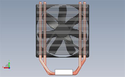 电脑cpu散热器结构模型 Step 模型图纸下载 懒石网