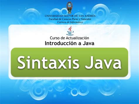 Sintaxis De Java Sintaxis De Java Pdf Objeto Informática Java