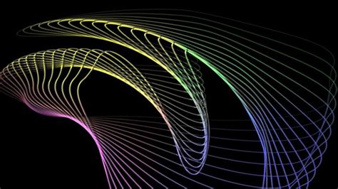 Premium Photo Abstract Colorful Neon Wave Lines Animated On Dark Background