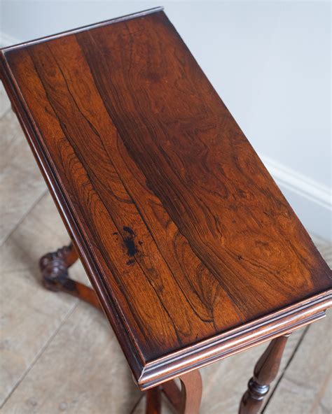 Small Antique Console Table Rosewood Console Tripod Tables Antique Occasional Tables Tilt