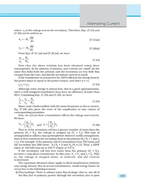 NCERT Book Class Physics Chapter Alternating Current PDF AglaSem