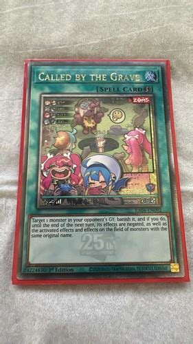 Yugioh Eu English Called By The Grave New Art Ra04 En092 Quarter