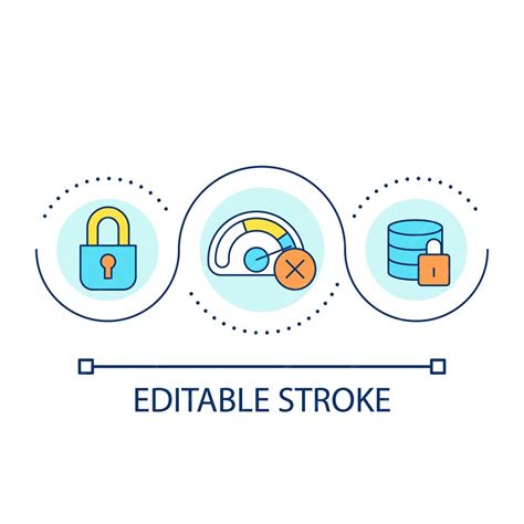 Premium Vector Database Management Loop Concept Icon