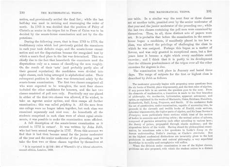 Mathematical Tripos History Sources