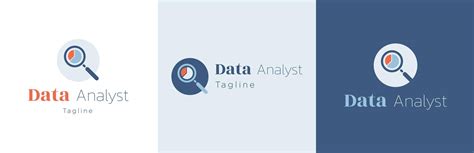 Premium Vector Data Analyst Logo Design Set Graphical Analysis