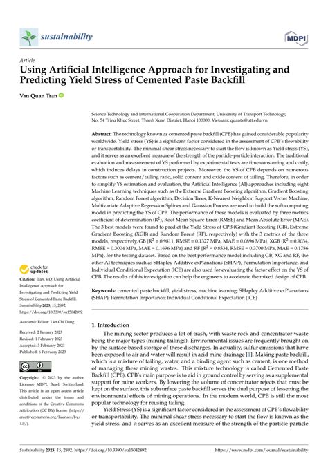 Pdf Using Artificial Intelligence Approach For Investigating And Predicting Yield Stress Of