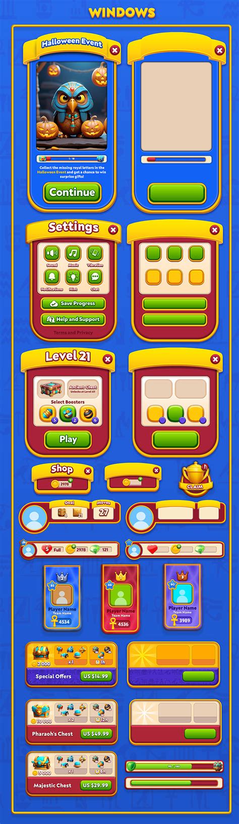 Match 3 Game Ui Art Project Ancient Match Behance Match 3 Game Ui Art Project Ancient Match Behance