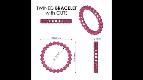 Twined Bracelet 3d Model Turbosquid 2283280