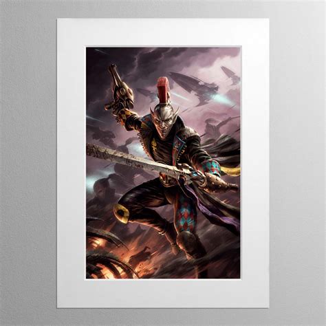 Harlequins Art Print Warhammer 40k Collectible Warhammer Art