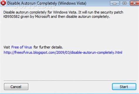 Disable Autorun Completely Download Softpedia