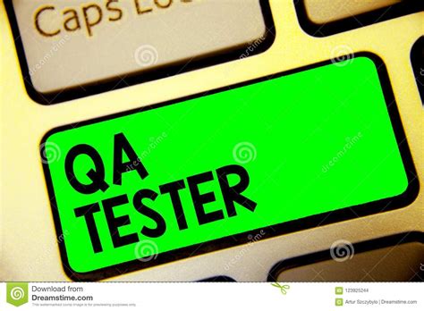 Word Writing Text Qa Tester Business Concept For Quality Assurance Of