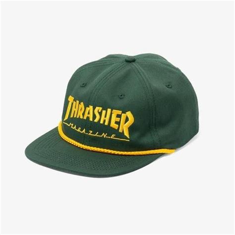Thrasher Gorro Snapback Rope Greenyellow Wallride Skateshop
