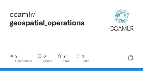 Github Ccamlrgeospatialoperations