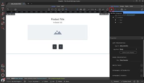 Wappler Documentation Loop Through Database Records With The Data Iterator Component