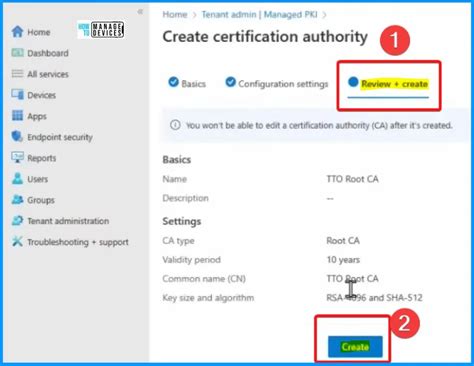 Create Root Issuing Ca Using Intune Cloud Pki Service Htmd Blog